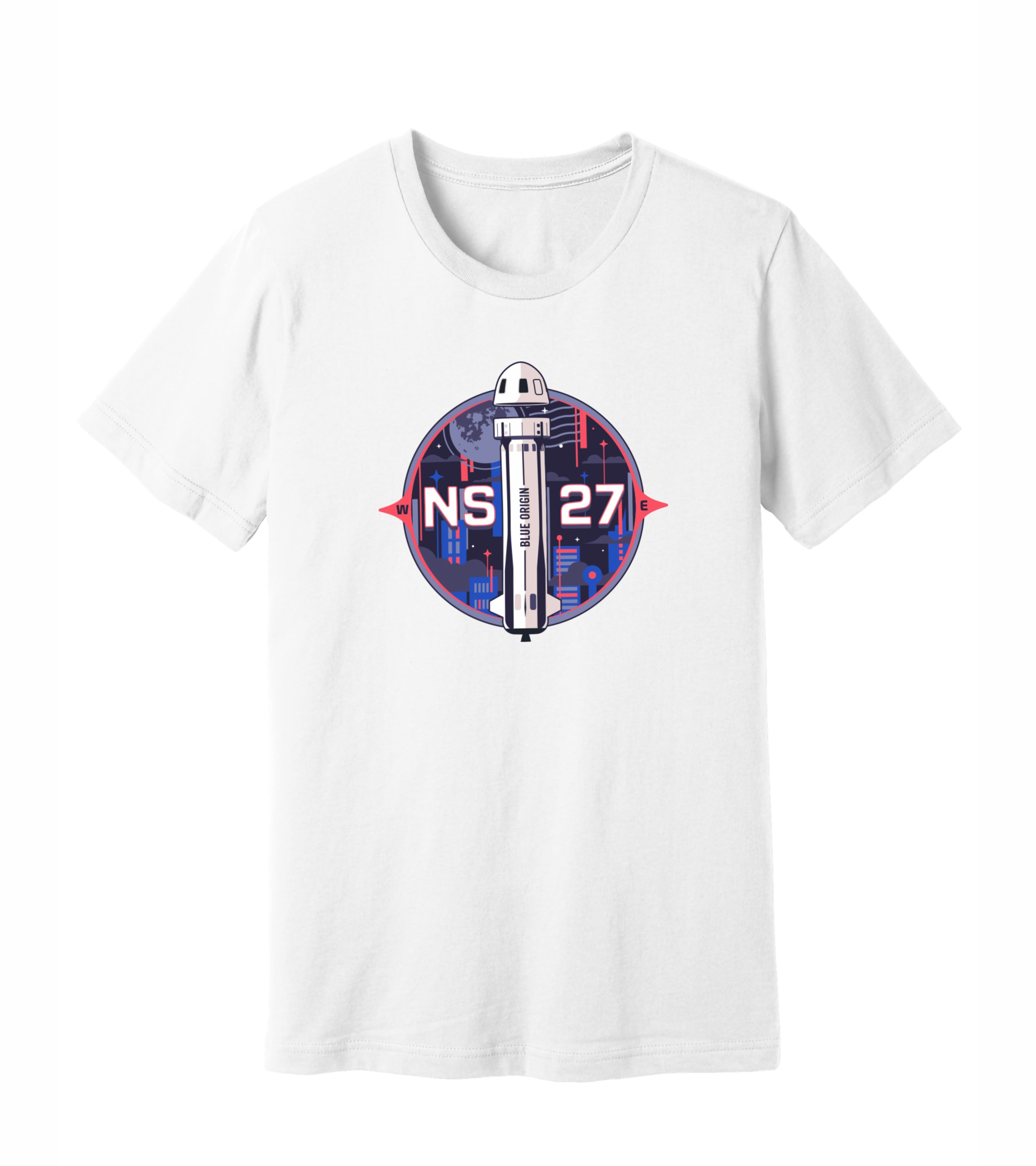 NS-27 Mission Tee - Front – Blue Origin Shop