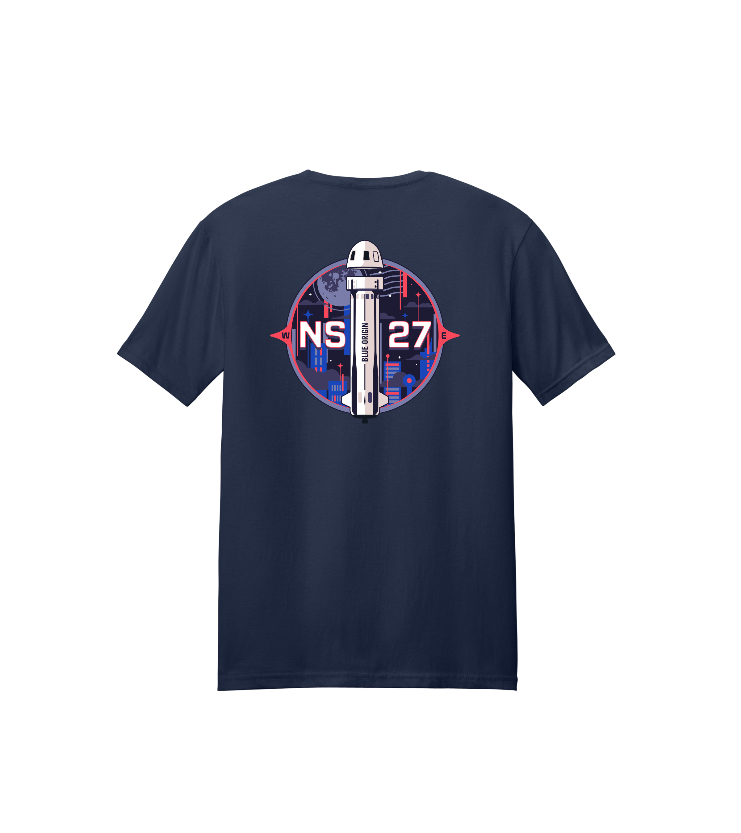 NS-27 Mission Tee - Front and Back – Blue Origin Shop