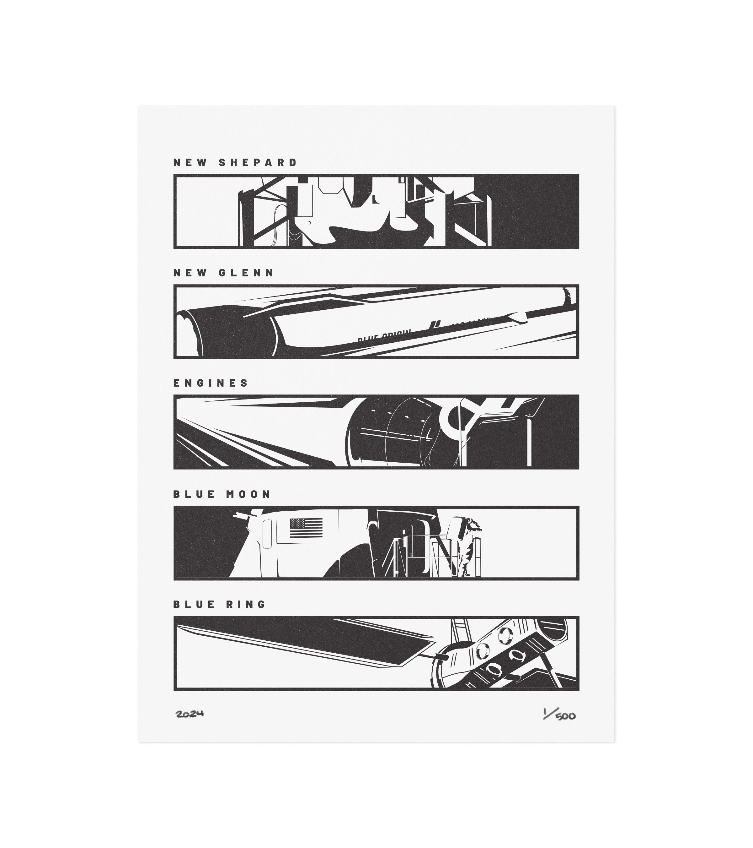 Collectible Print - Vehicle Art – Blue Origin Shop