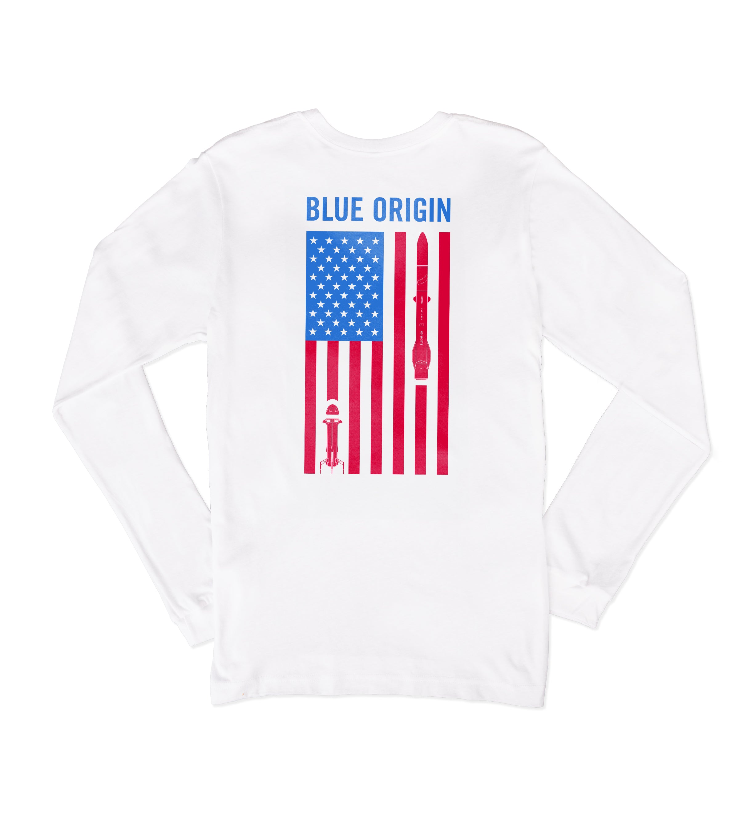 Rocket Flag Long Sleeve Tee – Blue Origin Shop