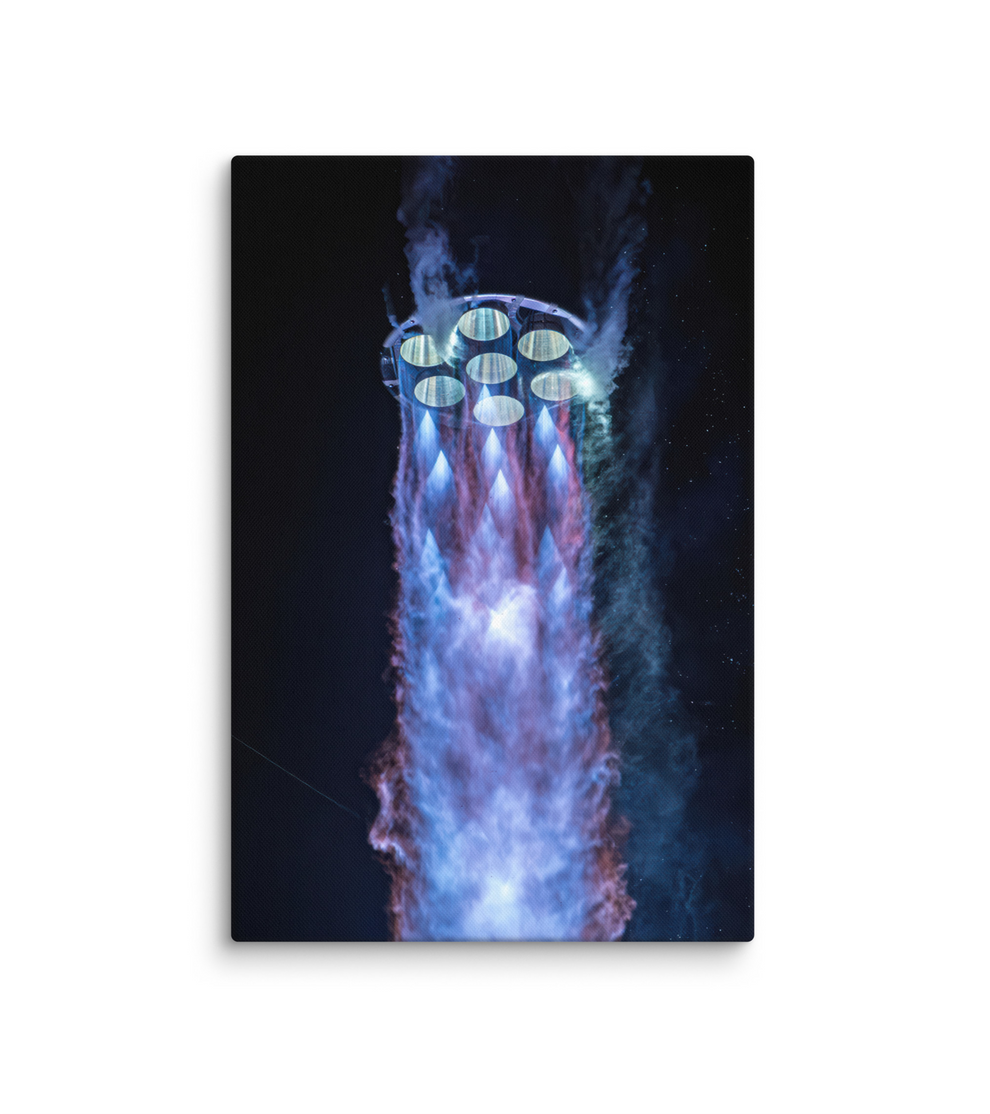 NG-1 Mach Diamonds Canvas/Framed Print – Blue Origin Shop