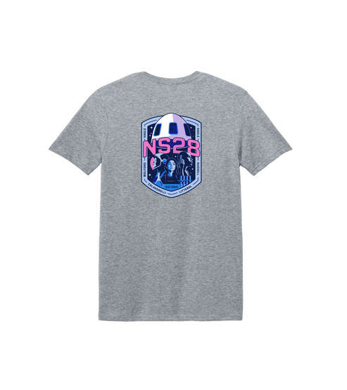 NS-28 Mission Tee - Front and Back – Blue Origin Shop