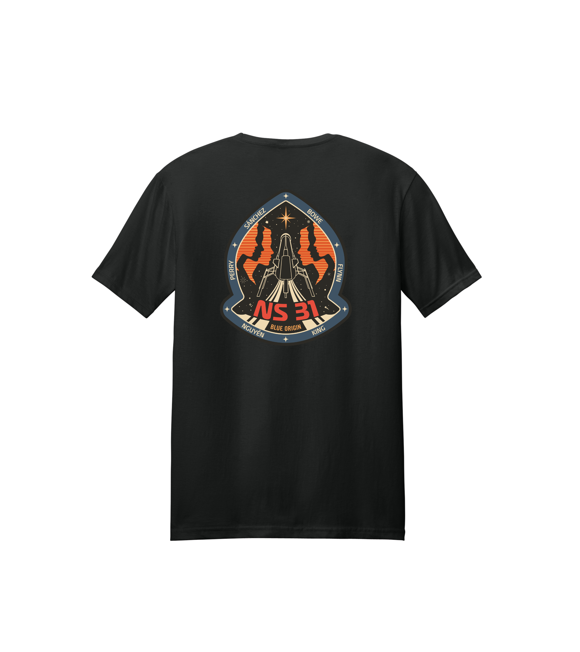 NS-31 Mission Tee - Front and Back – Blue Origin Shop