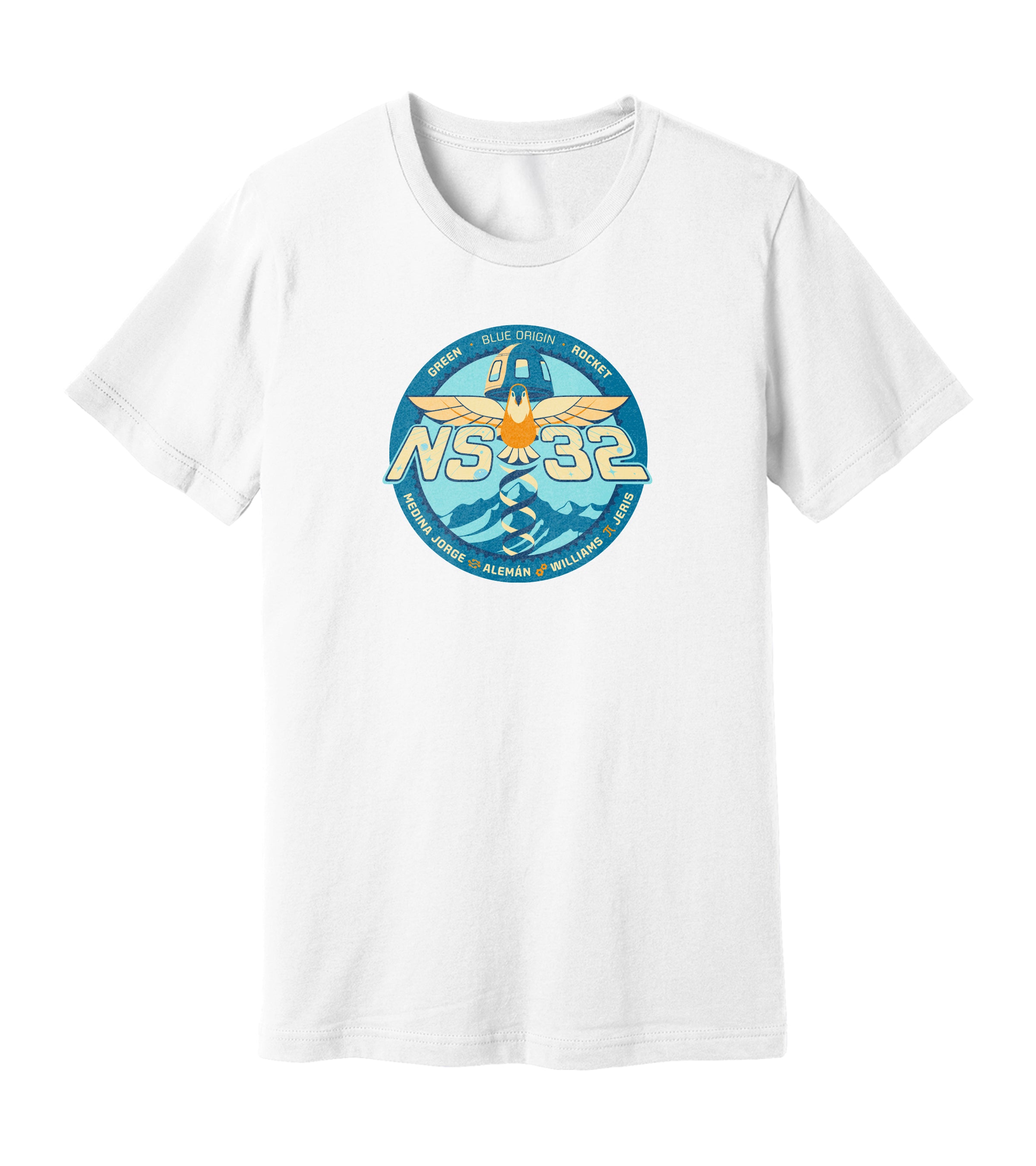 NS-32 Mission Tee - Front – Blue Origin Shop
