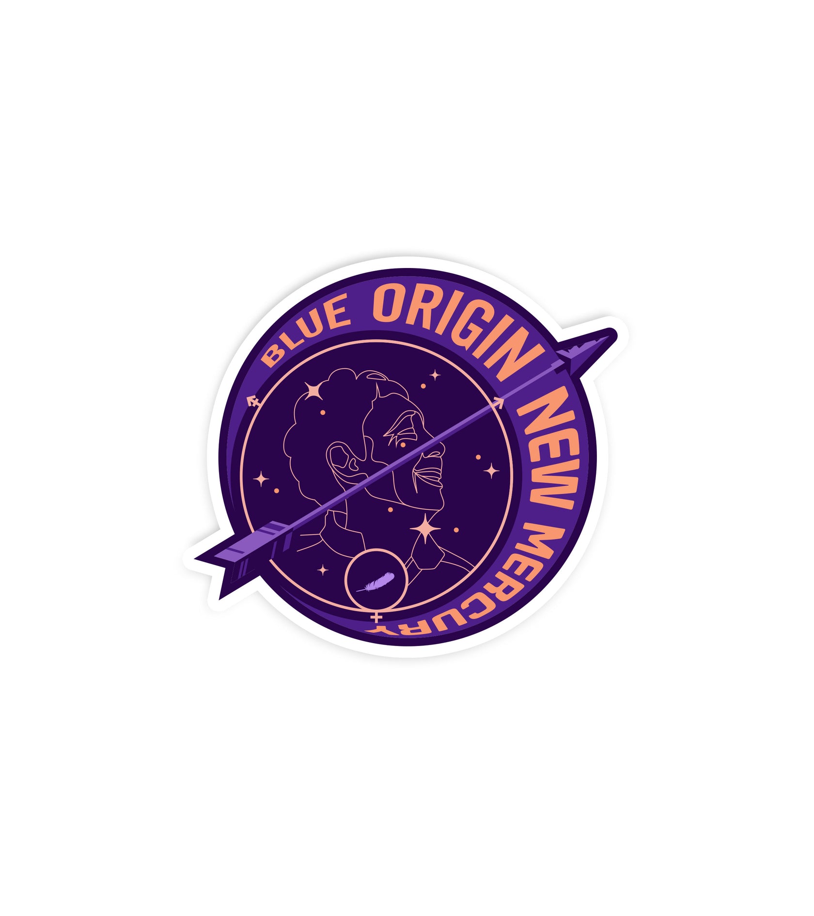 New Mercury Sticker – Blue Origin Shop